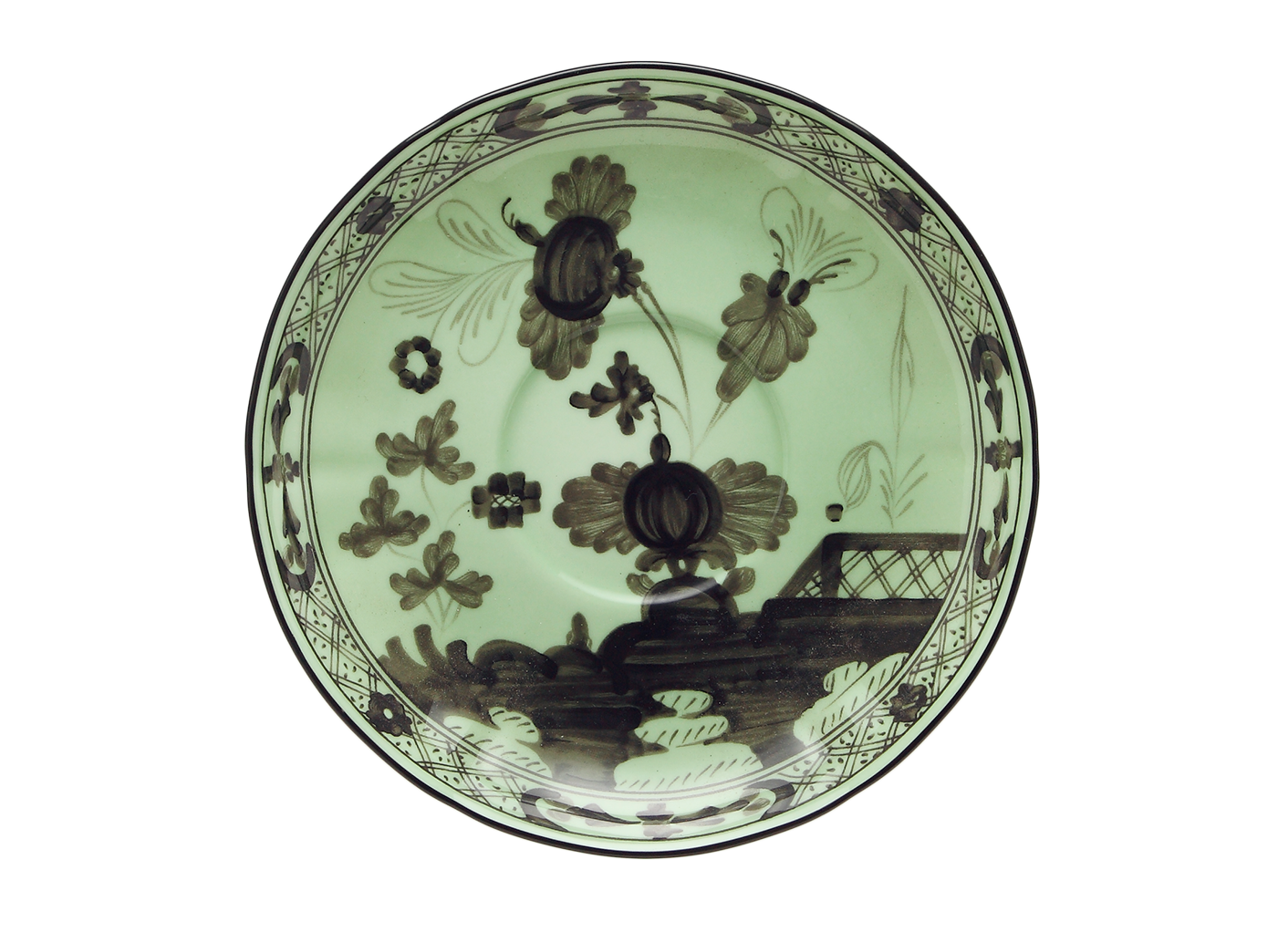Richard Ginori Oriente Italiano Bario Coffee Saucer Cm 13 5 In 5 1 4